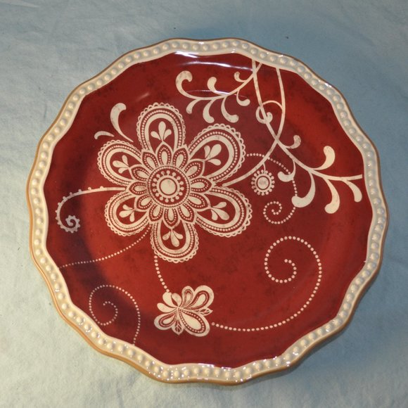 Pier 1 | Dining | Pier Maribeth Red White Salad Or Desert Plate W115 ...